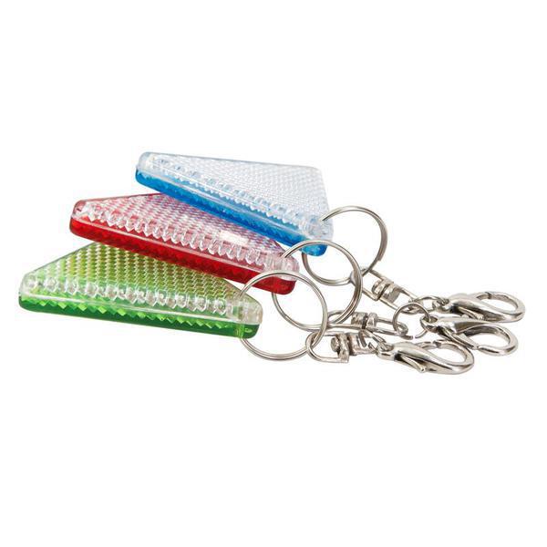 SAFE reflective key ring, red/white | Promolog